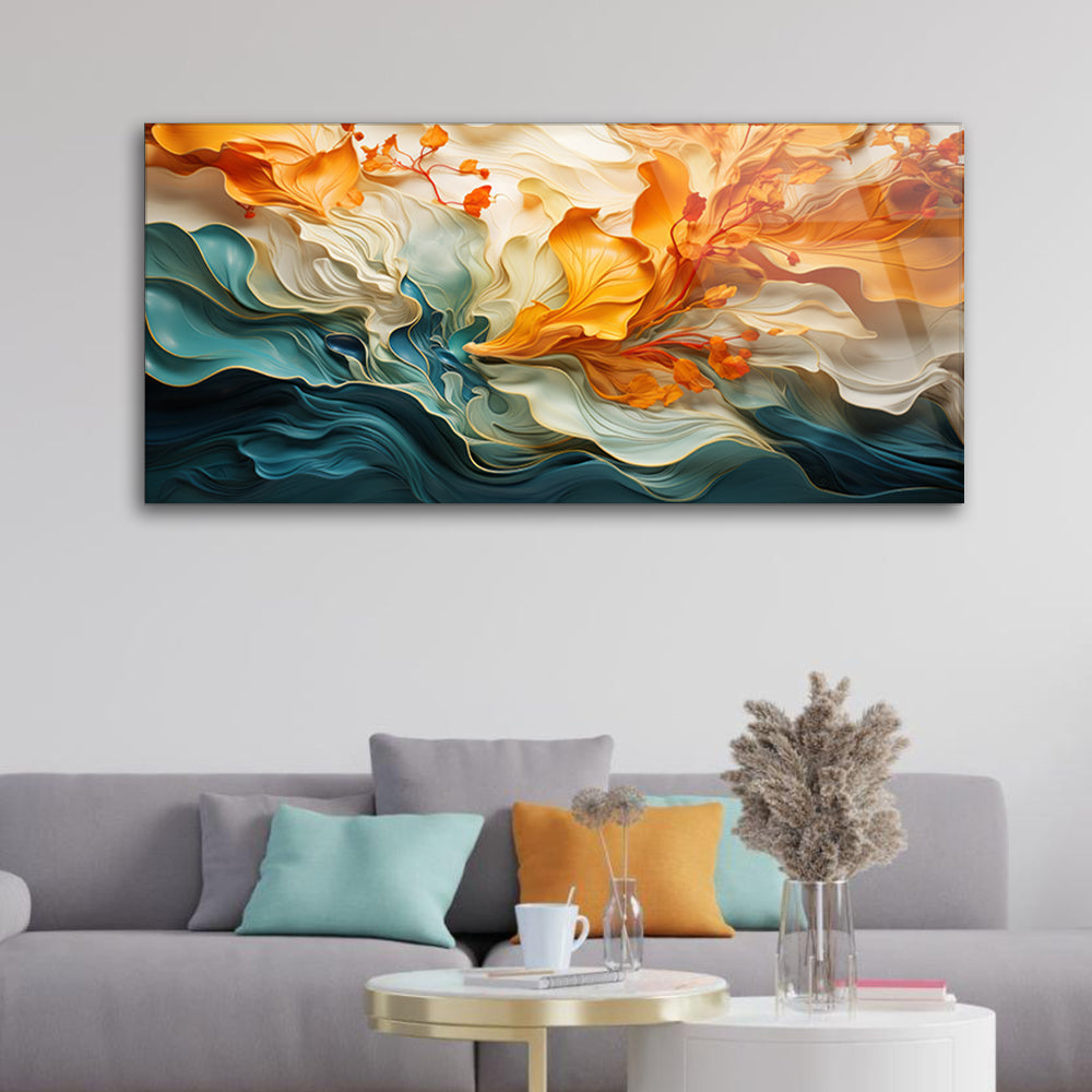 Paint Splash Extravaganza: Tempered Glass Colorful Paint Splash ...