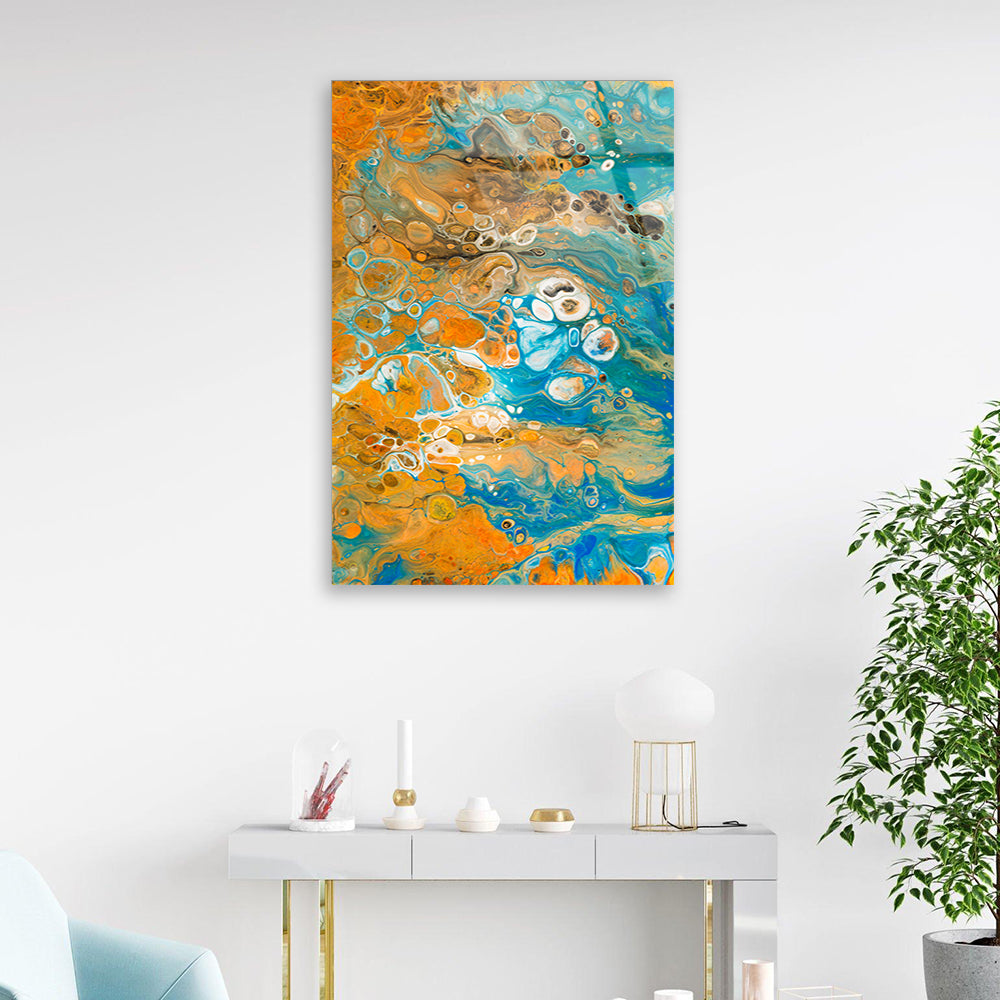 Psychedelic Dreams: Multi-Colored Abstract Art on Tempered Glass ...